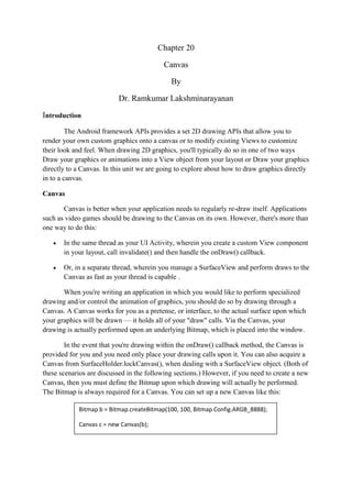 Android Canvas Chapter Pdf