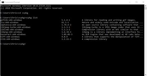 C Tesseract Install Using Vcpkg In Windows 10 Stack Overflow