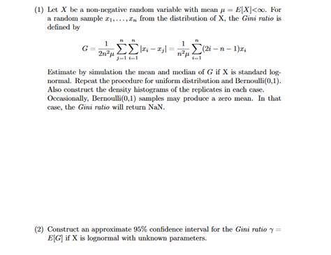 1 Let X Be A Non Negative Random Variable With Mean