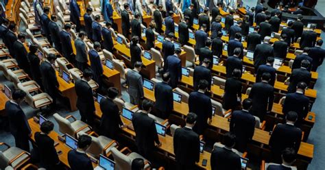 국민의힘 국회 개회식 ‘상복 참석…“李정권 민주주의 말살”