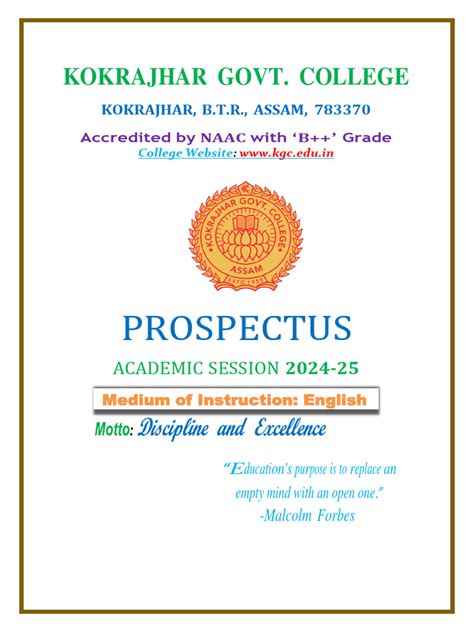 Prospectus2024 2025 Pdf University And College Admission Science