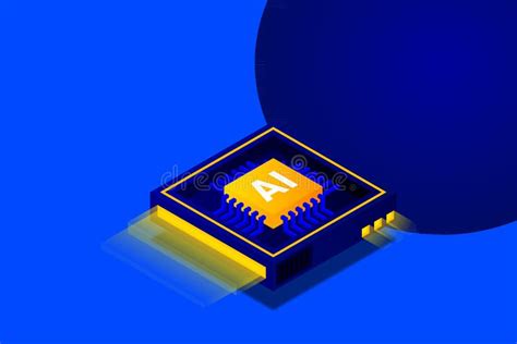 artificial intelligence ai web banner isometric cloud computing