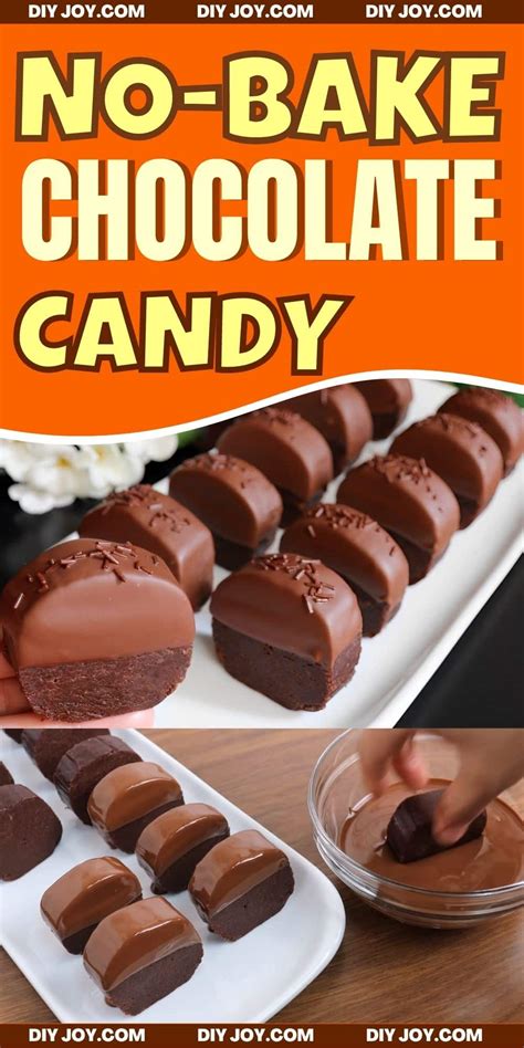 6 Ingredient No Bake Chocolate Candy Recipe Diy Joy