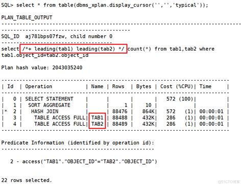 oracle hint 提示）之leading 51cto博客的技术博客 51cto博客