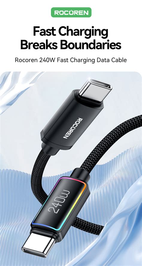 Rocoren W Usb C To Type C Camouflage Pd Fast Charging Cable High Speed Data
