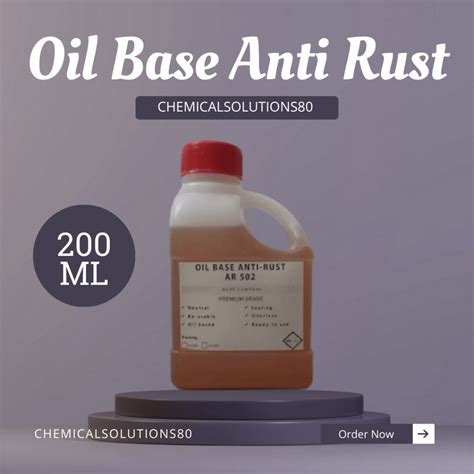 OIL BASE ANTI RUST 200ML PREVENT RUST PROTECT METAL COMPONENTS CHEMICAL SOLUTIONS Shopee Malaysia