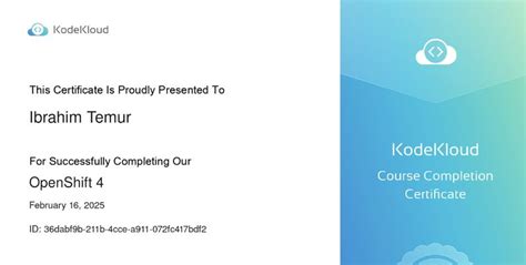 Openshift Kubernetes Devops Cloud Kodekloud Learning Certification Ibrahim T