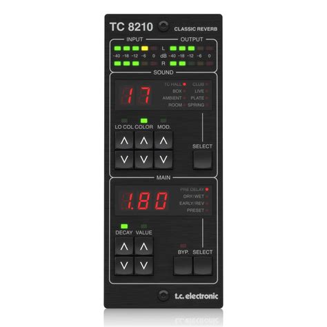 פלאגין ריברב היברידי משולב קונטרולר Tc Electronic Tc8210 Dt קול המוסיקה