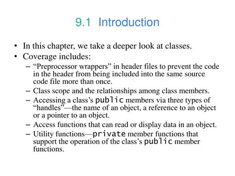 Ppt Classes A Deeper Look Part 1 Powerpoint Presentation Free Download Id6696356