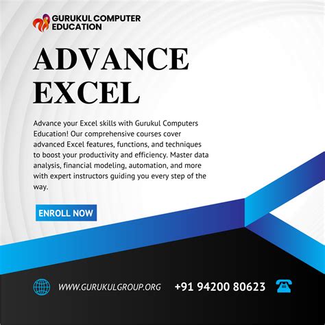 Learn Advanced Excel With Nasiks Top Rated Institute”gurukul Computer Education” In Nashik Road