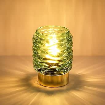 LINEWAY Battery Operated Lamp With Timer Cordless Small Table Lamp For Home Decor Decorative