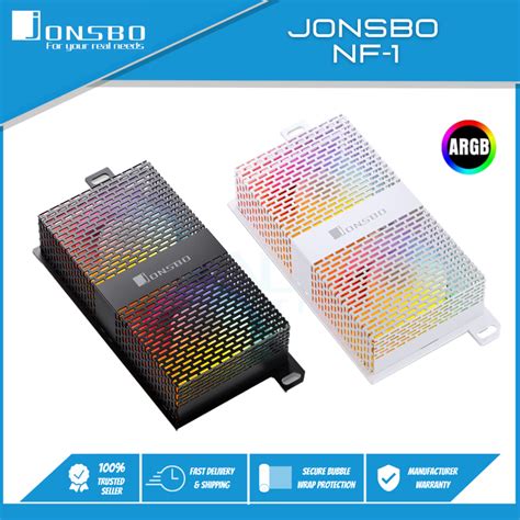 jonsbo nf 1 argb ram cooler 5v 3pin dual fan shopee malaysia