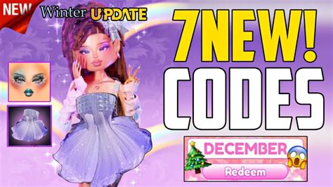 Winter Update All Working Dti Codes For Dress To Impress In 2024 Roblox Dti Codes Youtube