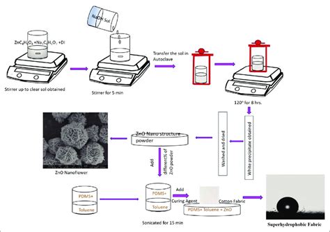 Schematic Representation Of The Preparation Of The Zno Nanoflower And Download Scientific