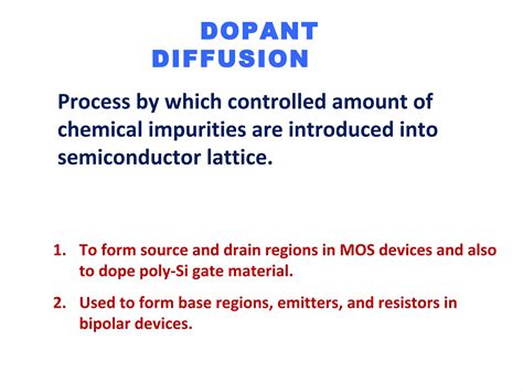 7 Dopant Diffusion 1 2 2013 Microtech Ppt