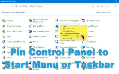 How To Show Control Panel In Winx Menu Of Windows 1110