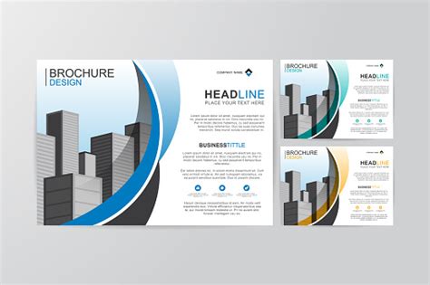 브로셔 템플릿 레이아웃에 격리 깨끗 한 표지 디자인 포스터 벽 기호 연례 보고서 잡지 전단지 또는 수평 A4에 소책자 0명에 대한 스톡 벡터 아트 및 기타 이미지 Istock