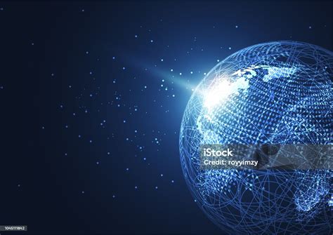 글로벌 네트워크 연결입니다 세계 지도 포인트와 라인 구성의 개념은 글로벌 비즈니스 벡터 일러스트 레이 션 지구본에 대한 스톡 벡터 아트 및 기타 이미지 Istock