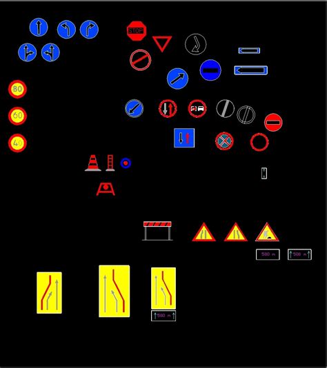 Traffic Signs Autocad Blocks Free Download Pgrilo