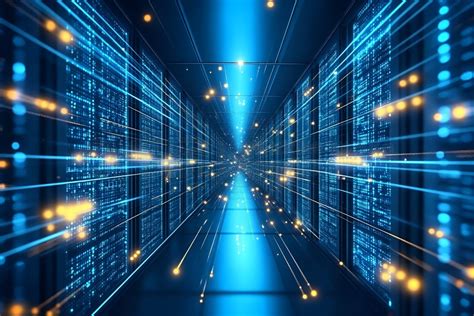 科技ai数字艺术 云计算 科技3d渲染科技感未来感服务器机架数据线通道场景插画 Ai图片免费下载png格式4032像素编号72044783 千图网