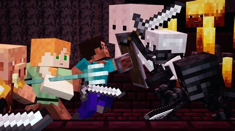 Alex And Steves Nether Adventure Minecraft Animation Ep 6 Youtube