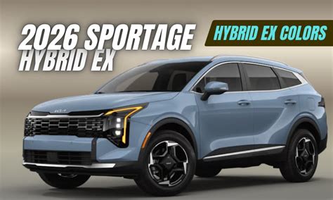 2026 Kia Sportage Hybrid Colors Exterior And Interior Combinations
