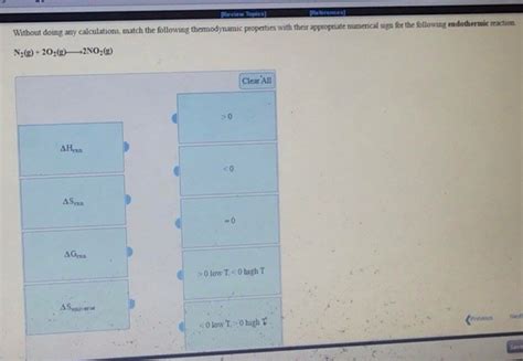 Solved Without Doing Any Calculations Match The Following