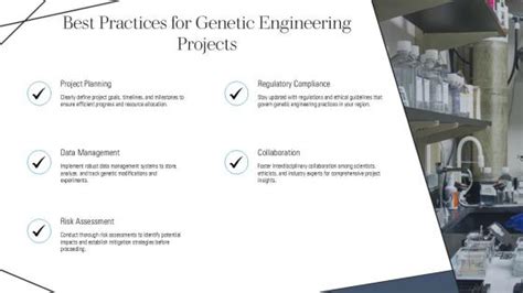 Best Practices For Genetic Engineering Projects Biotweaking Ppt Template St Ai Ss Ppt Template