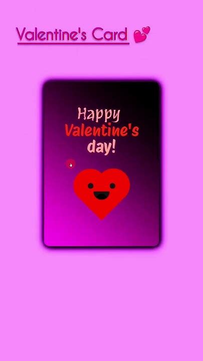 Valentines Card🃏shorts Viral Coding Coder Webdevelopment Html