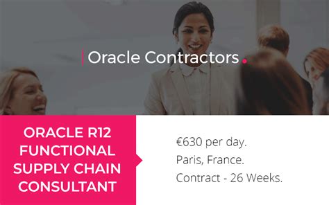 Oracle Contractors On Linkedin Newrole Hiring Contract Oracle Functional Supplychain
