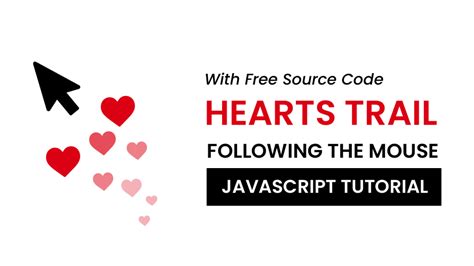 Heart Trails Follow Mouse Javascript Coding Artist
