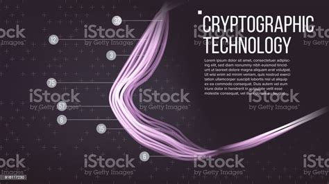 암호화 기술 배경 벡터입니다 현대 과학 시각화입니다 디지털 그림 0명에 대한 스톡 벡터 아트 및 기타 이미지 0명 3차원 형태 개념 Istock