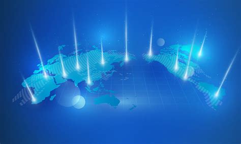 행성의 추상지도입니다 세계지도 글로벌 소셜 네트워크 미래 행성 지구와 함께 푸른 미래 배경입니다 인터넷과 기술 하이테크