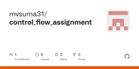 Github Mvsuma31controlflowassignment