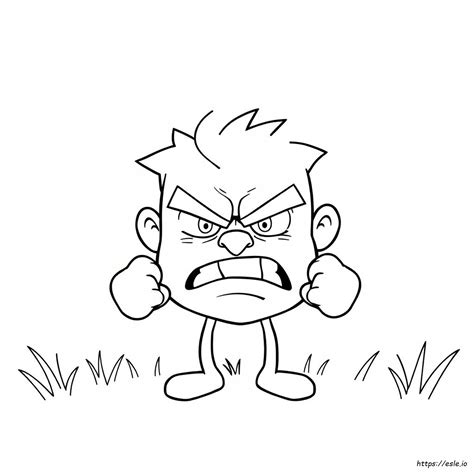 Anger Coloring Sheets