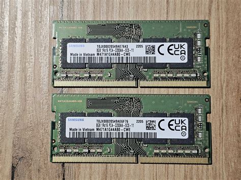 16ГБ РАМ памет за лаптоп M471a1g44ab0 Cwe 2 X 8 Gb Ddr4 3200 Mhz гр София Красна поляна 3