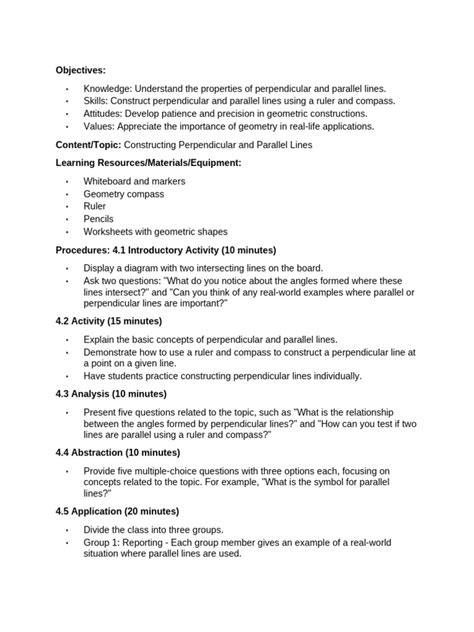 constructing perpendicular and parallel lines pdf