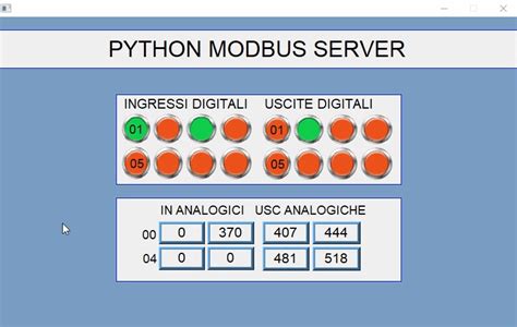 Modbus Server Con Python E Visualizzazione Su Hmi Weintek