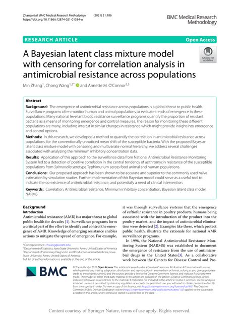 Pdf A Bayesian Latent Class Mixture Model With Censoring For Correlation Analysis In