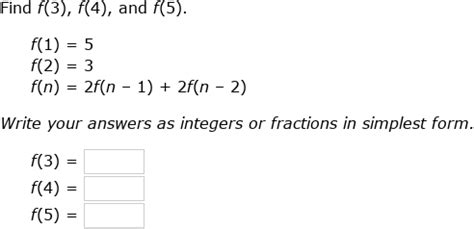 IXL Evaluate Recursive Formulas For Sequences Function Notation Algebra Practice