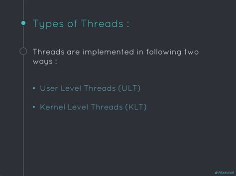 Threads Operating System PPT