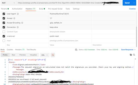 Amazon Web Services Presigned Url Post Image Error Signature Does Not Match Python Stack