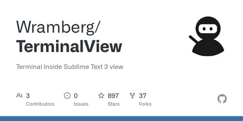 GitHub Wramberg TerminalView Terminal Inside Sublime Text View