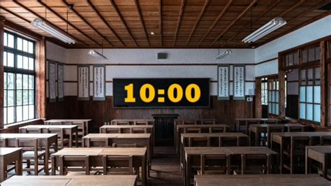 10 Minute Classroom Timer Alarm At End Youtube