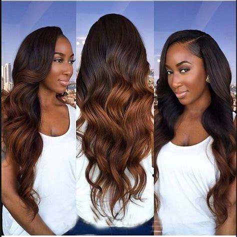 Brazilian Weave Sew In Ombre
