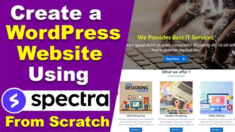How To Create A Wordpress Website In 2023 Using Spectra Page Builder Spectra Tutorial In Hindi