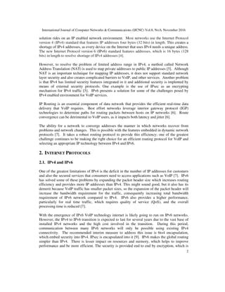 PERFORMANCE EVALUATION OF OSPF AND RIP ON IPV IPV TECHNOLOGY USING G CODEC PDF