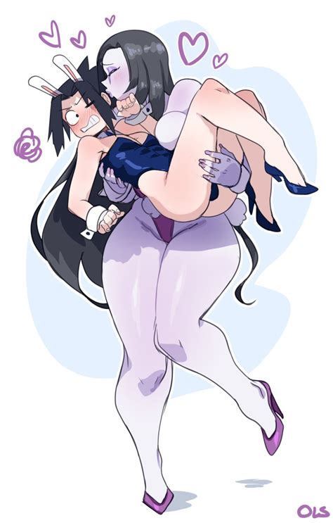 Rule 34 1boy 1girls Big Breasts Black Hair Breasts Bulge Bunny Ears