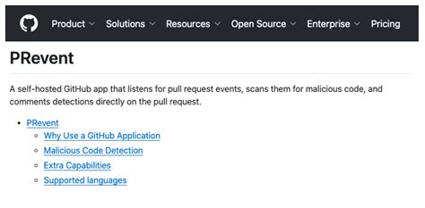 Prevent という Oss Sectool：github プルリクエストで悪意のコードをスキャン Iot Ot Security News