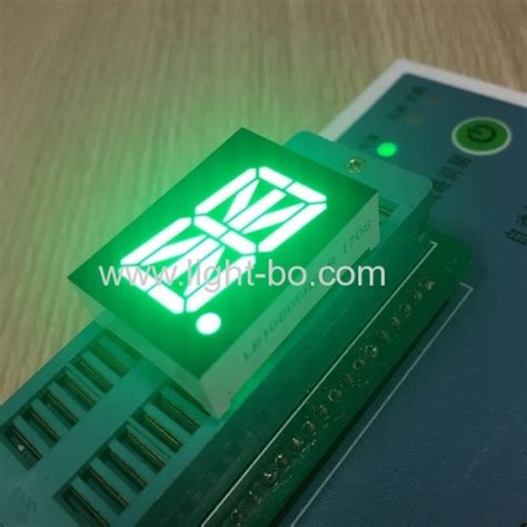 Pure Green Segment Led Dispaly Single Digit Common Anode For Temperature Humidity